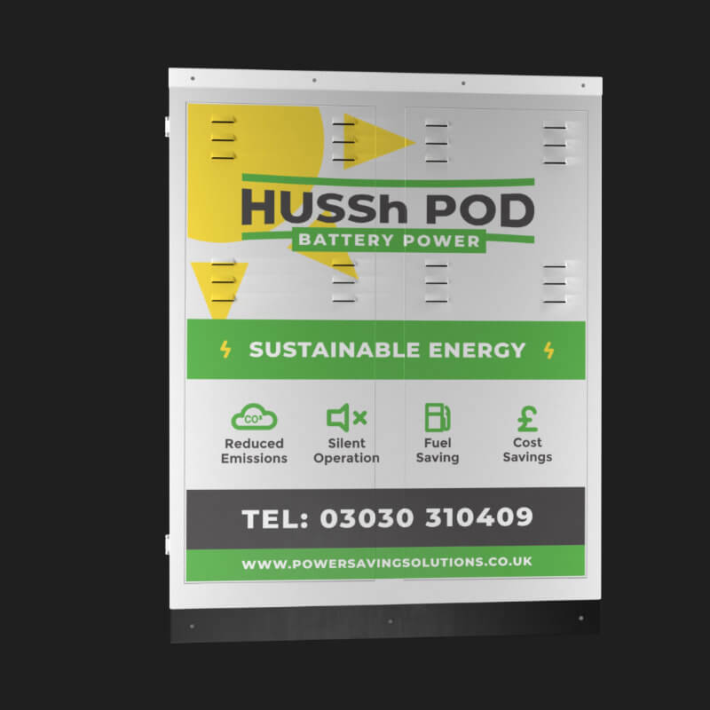 Hussh Pod 30/45 3 Phase Hybrid Generator - Power Saving Solutions