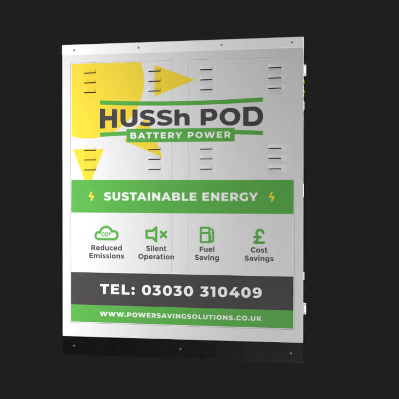 Hussh Pod 30/45 3 Phase Hybrid Generator - Power Saving Solutions
