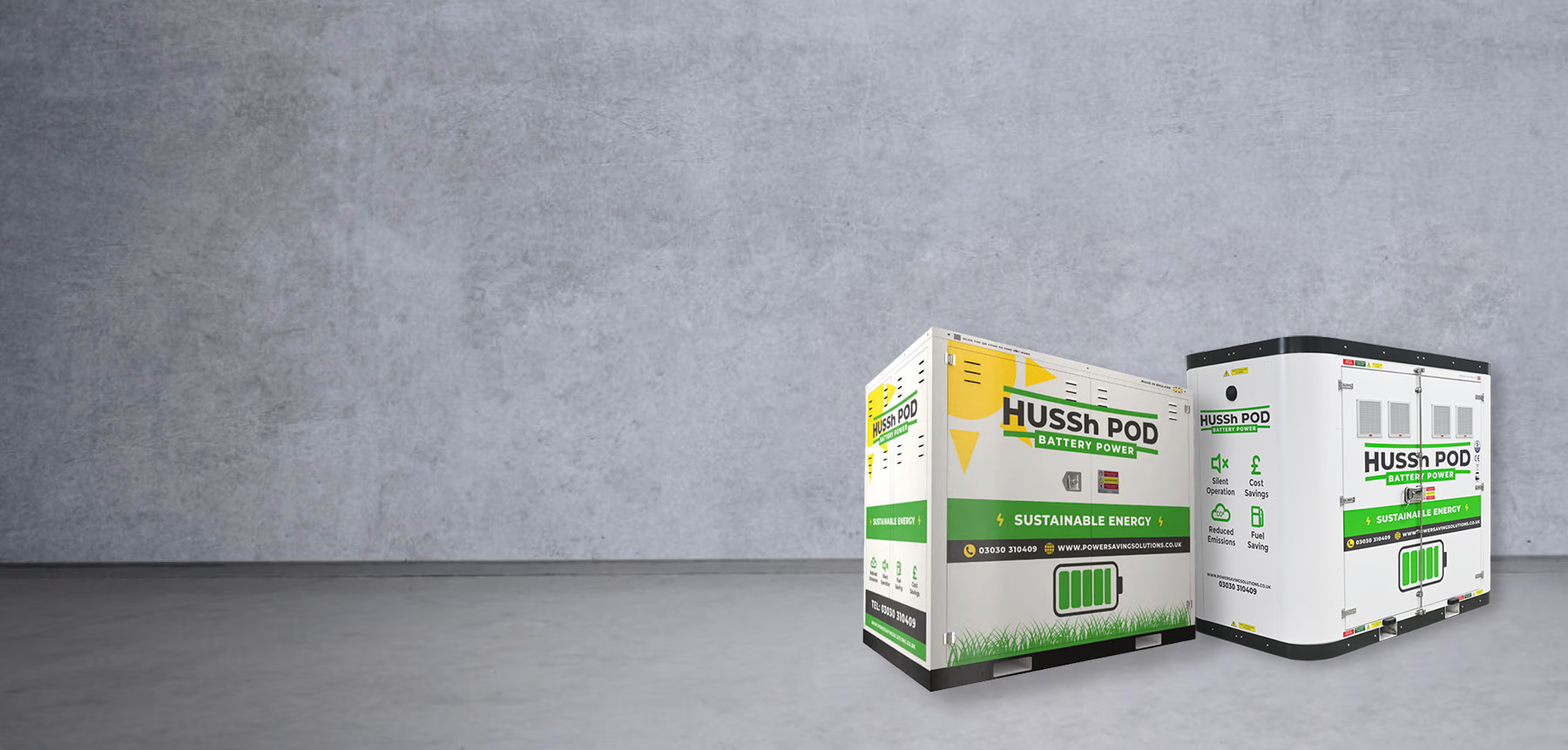 Hussh Pod 45/90 | Battery Generator Powered | PSS